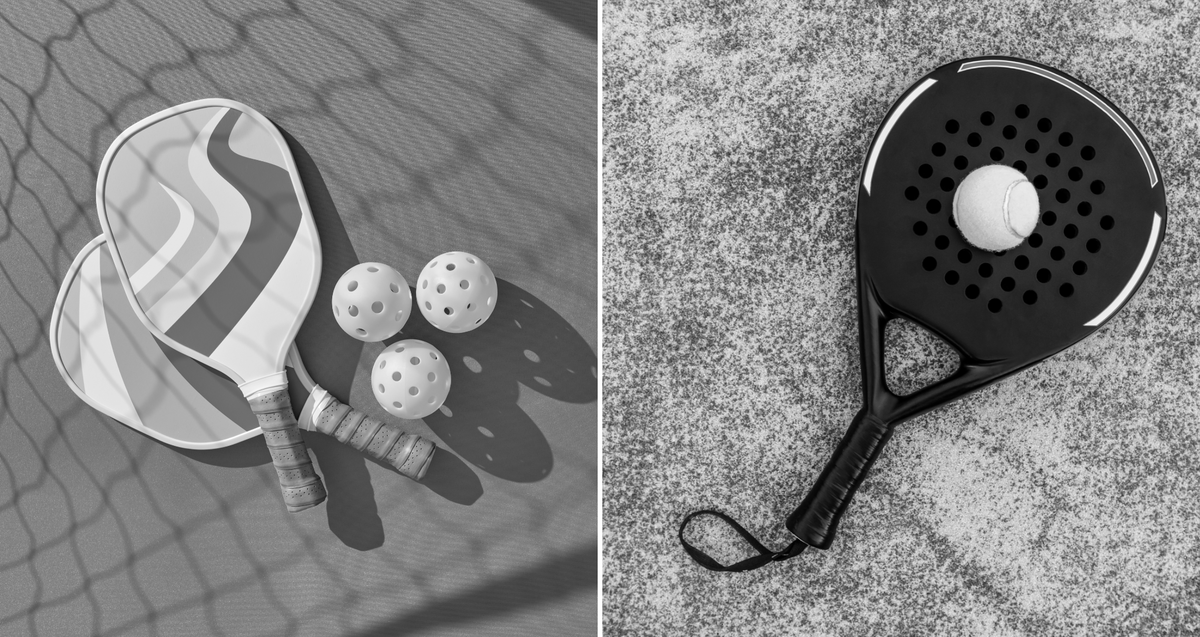 The differences between Paddle and Pickleball face to face.